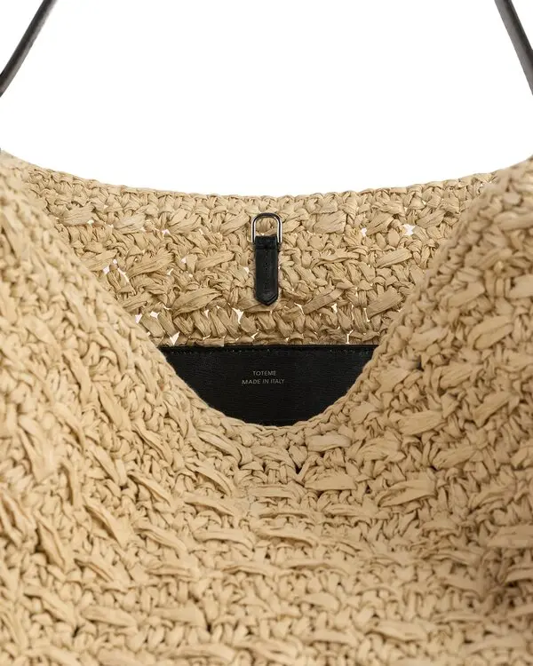 TOTEME Woven Paper Raffia Tote Bag - Natural