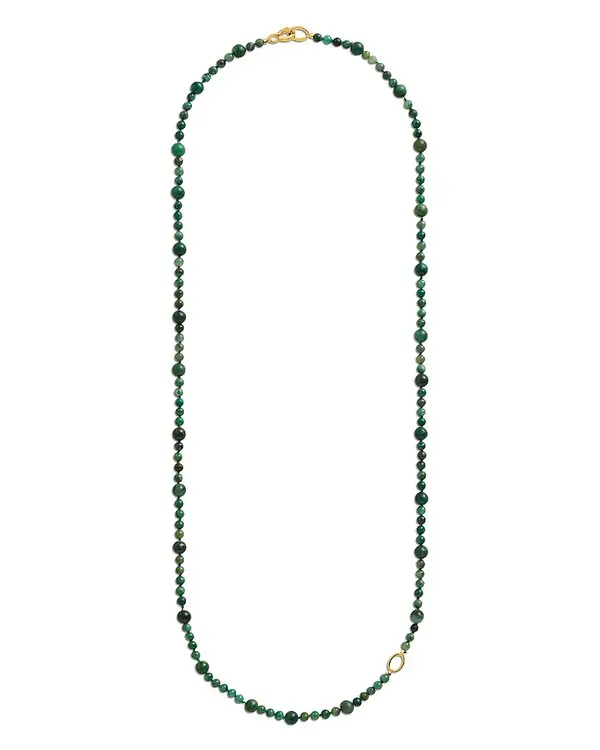 TOTEME Beaded Infinity Necklace - Dark Green