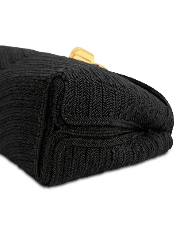 TOTEME T-lock Mini Rope Clutch - Black