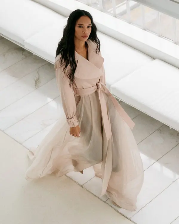 Alice + Olivia Nevada Trench - Latte