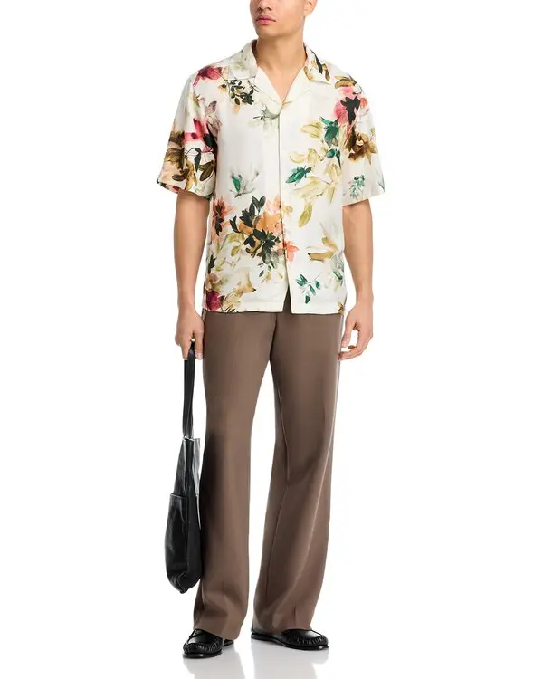 Simkhai Casper Ivory Floral Shirt