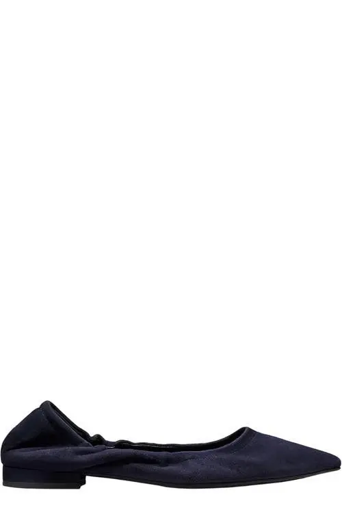 MARGAUX Roma Ballet Flats - Indigo Suede