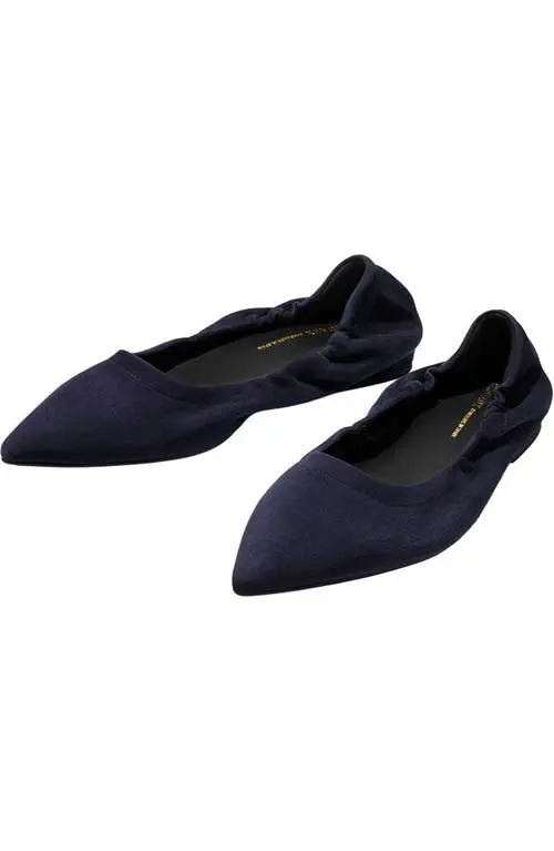 MARGAUX Roma Ballet Flats - Indigo Suede