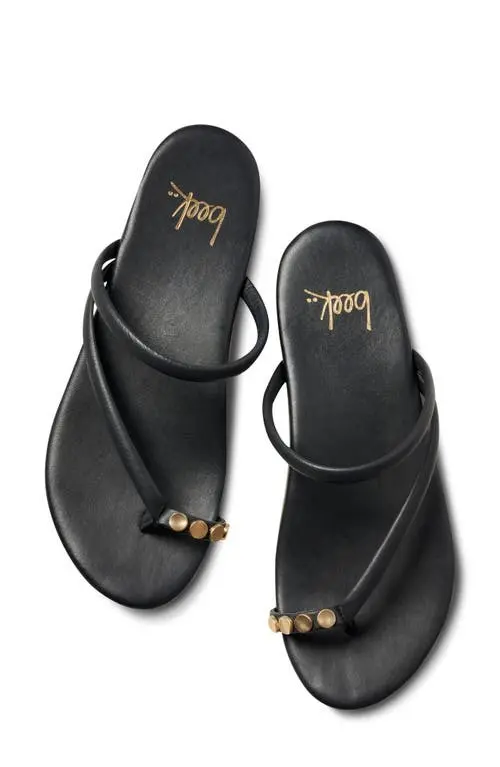 Beek Starbird Studded Toe Ring Slide Sandal - Black