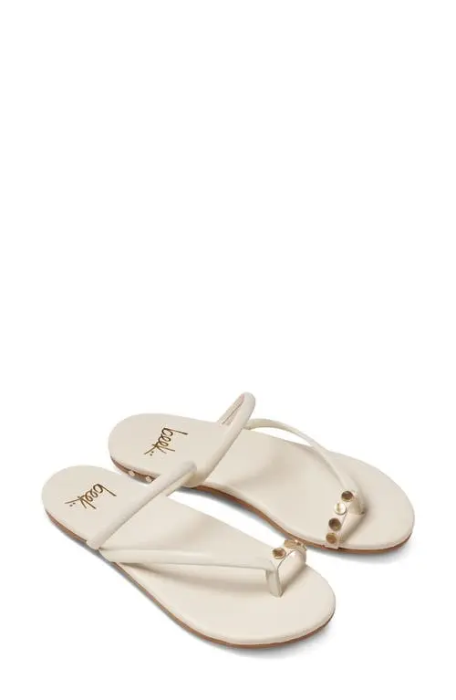 Beek Starbird Studded Toe Ring Slide Sandal - Vanilla