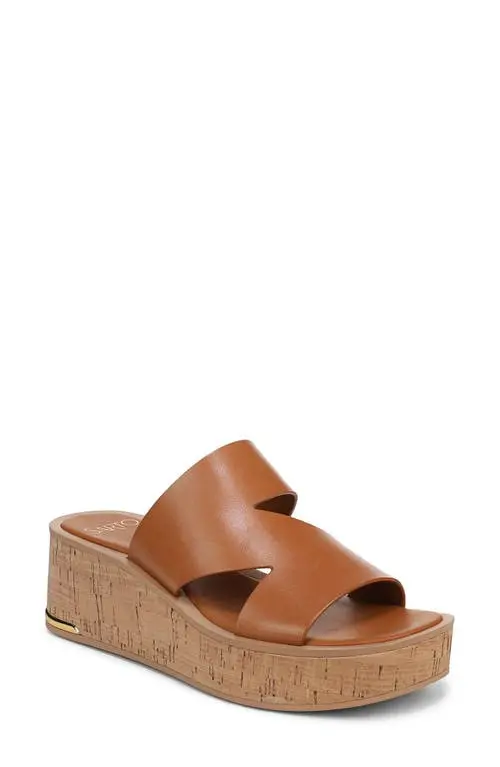 Franco Sarto Tahani 2 Platform Wedge Sandal - Caramel
