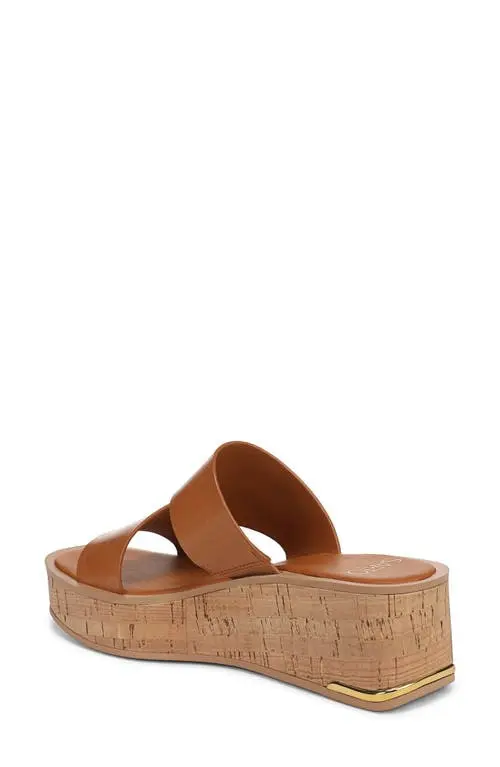 Franco Sarto Tahani 2 Platform Wedge Sandal - Caramel