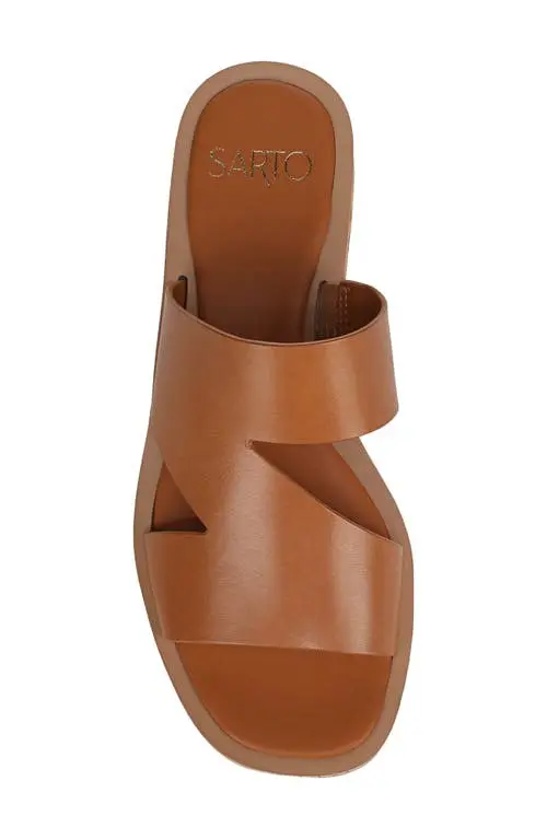 Franco Sarto Tahani 2 Platform Wedge Sandal - Caramel