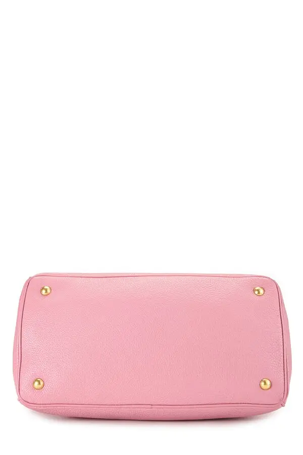 Prada Vitello Daino Convertible Tote - Pink