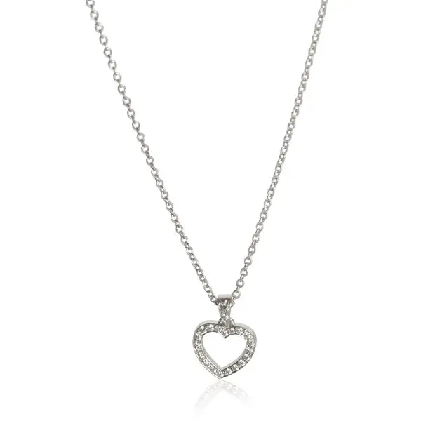 Tiffany & Co. Diamond Metro Heart Pendant - Platinum