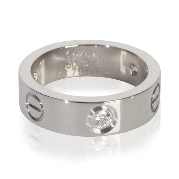 CARTIER White Gold Diamond Love Ring - White_gold