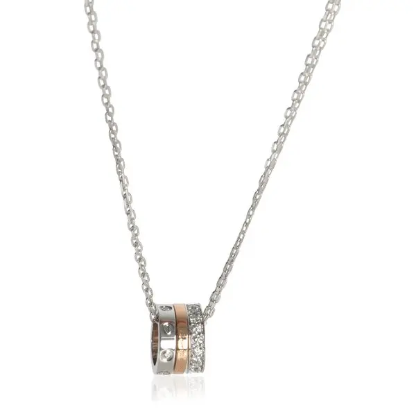 CARTIER Diamond Love Necklace - White_gold/rose_gold