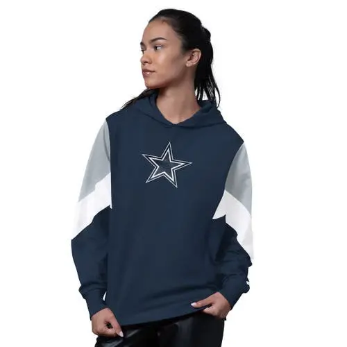 STARTER Dallas Cowboys Scrimmage Hoodie - Navy
