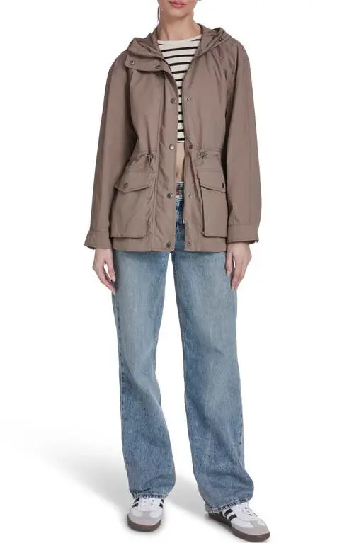 LEVI'S Water Resistant Hooded Jacket - Pinebark