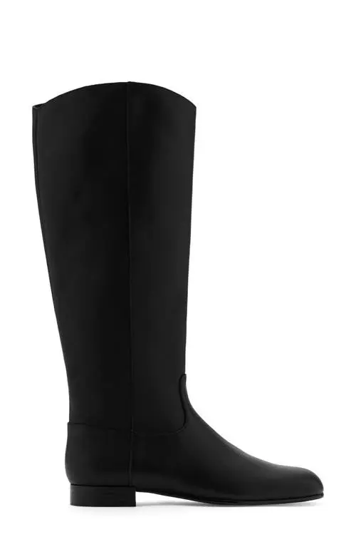 Mango Leather Knee-high Boots