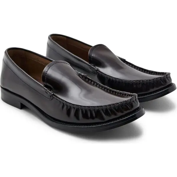 Mango Gathered Moc Toe Loafer