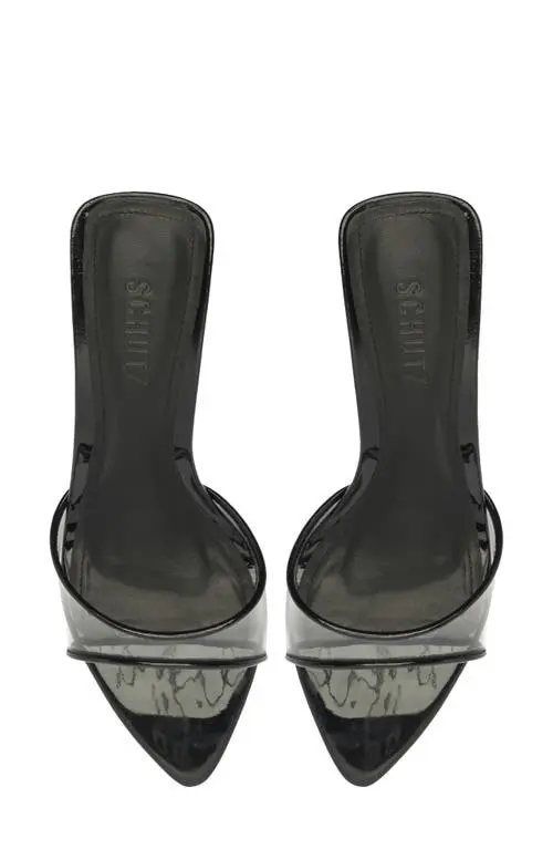 Schutz Elodie Sandal - Transparente/black