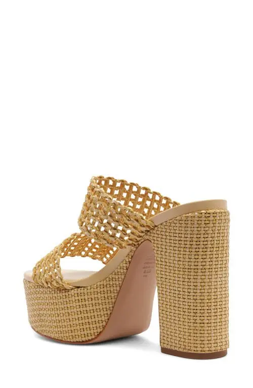 Schutz Aberdeen Platform Sandal - Beige