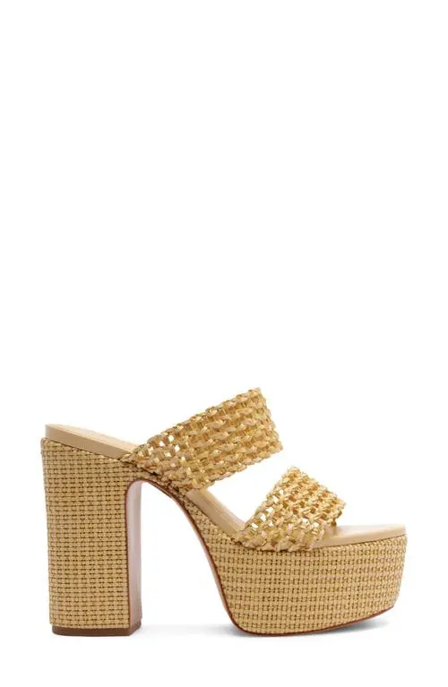 Schutz Aberdeen Platform Sandal - Beige