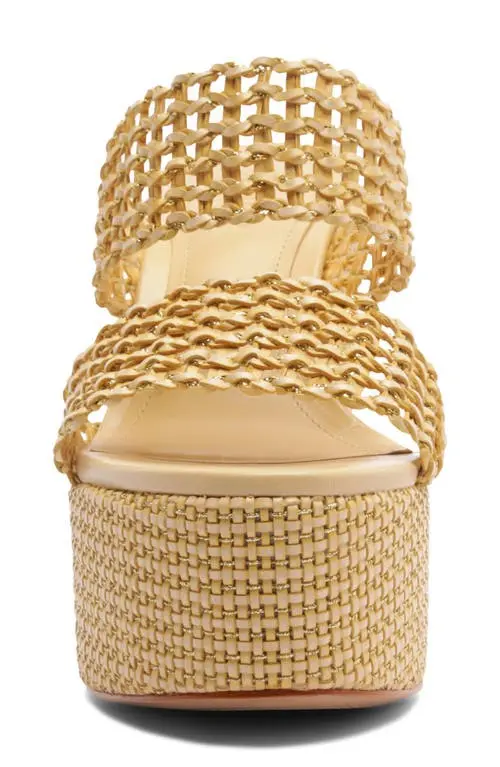 Schutz Aberdeen Platform Sandal - Beige