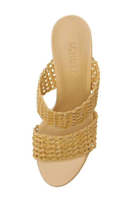 Schutz Aberdeen Platform Sandal - Beige