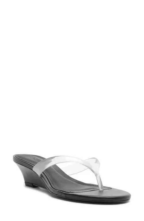 Schutz Roslyn Wedge Sandal - Black