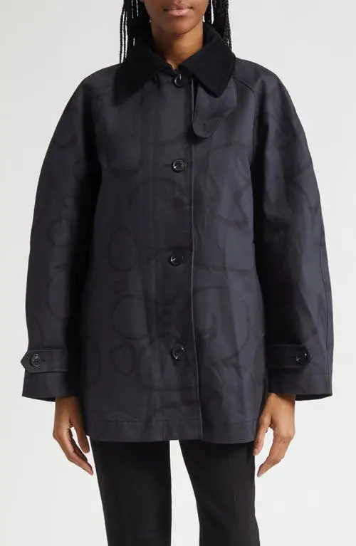 Marimekko Essee Keidas Water-resistant Floral Cotton Coat