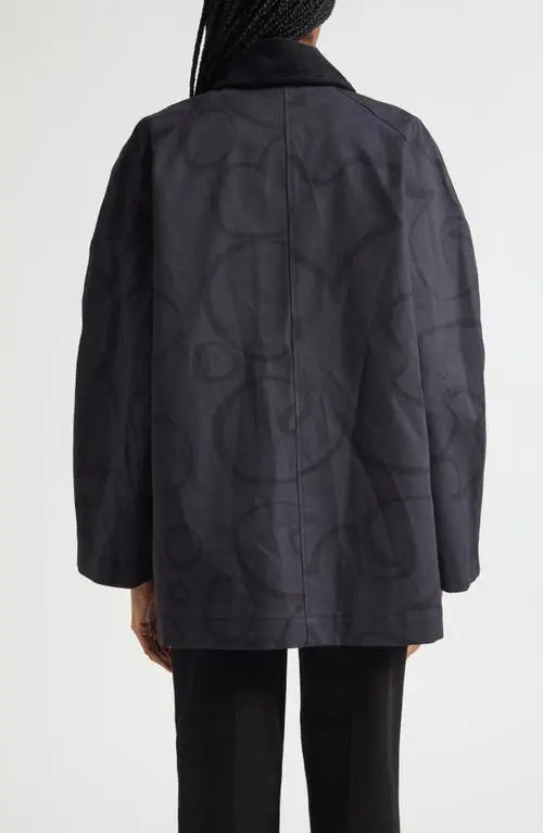 Marimekko Essee Keidas Water-resistant Floral Cotton Coat