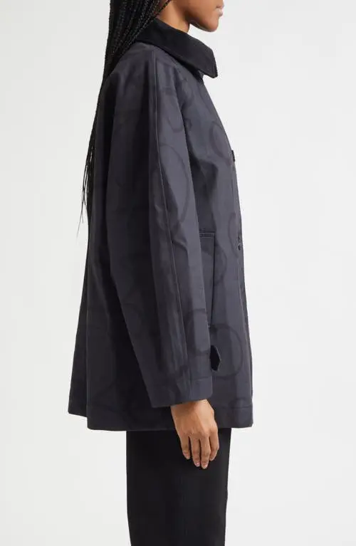 Marimekko Essee Keidas Water-resistant Floral Cotton Coat