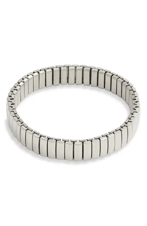 OPEN EDIT Watchband Stretch Bracelet - Silver