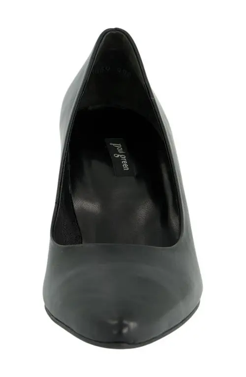Paul Green Diana Pointed Toe Pump - Black Softnappa