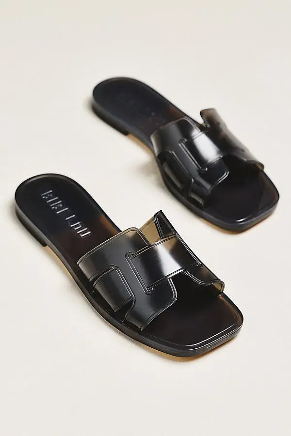 BIBI LOU Holly Jelly Slides - Black