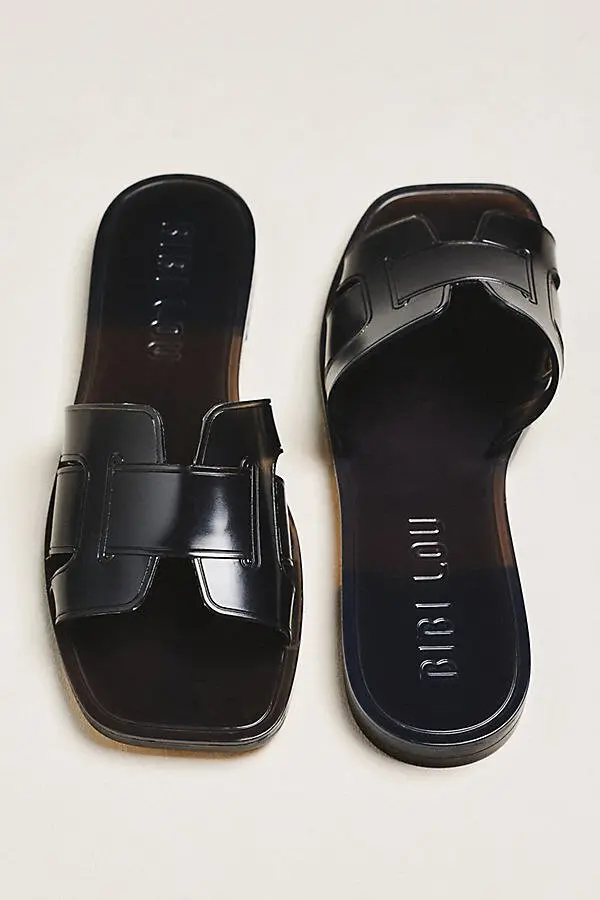BIBI LOU Holly Jelly Slides - Black