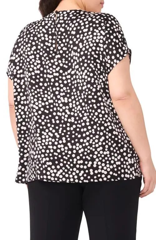 Halogen Polka Dot Crepe Top