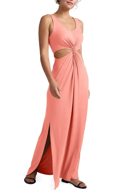 Beyond Yoga Cutout Detail Maxi Dress - Dreamsicle