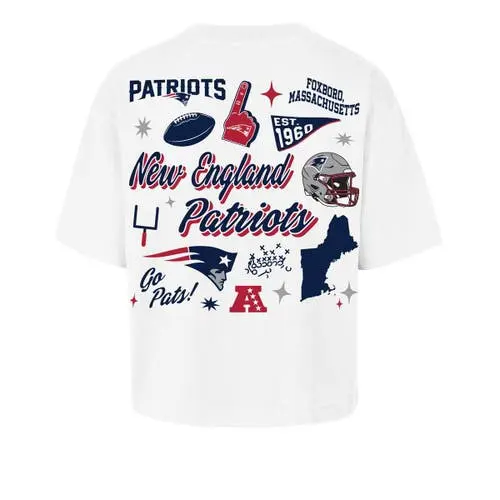 '47 New England Patriots Collage Script Reed City T-shirt