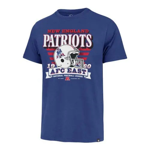 '47 New England Patriots Stripe Splash Franklin Throwback T-shirt