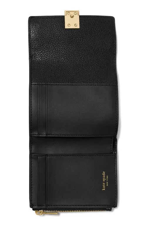 Kate Spade New York Deco Small Pebbled Leather Flat Wallet