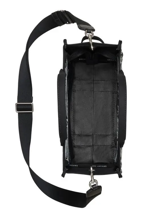 Marc Jacobs The Punk Scribble Medium Canvas Tote Bag - Black Multi