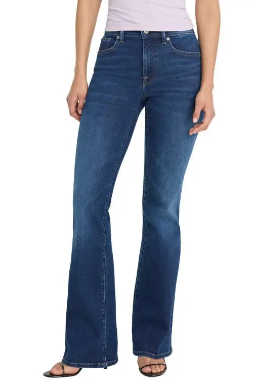 Good American Compression Flare Leg Jeans