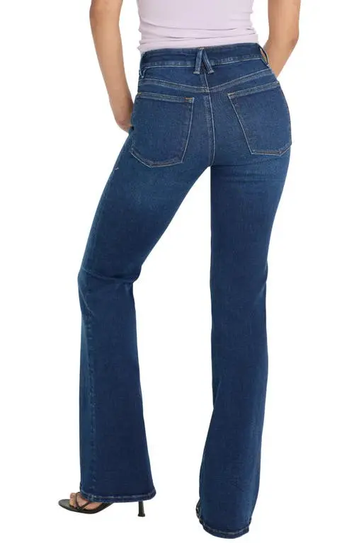 Good American Compression Flare Leg Jeans