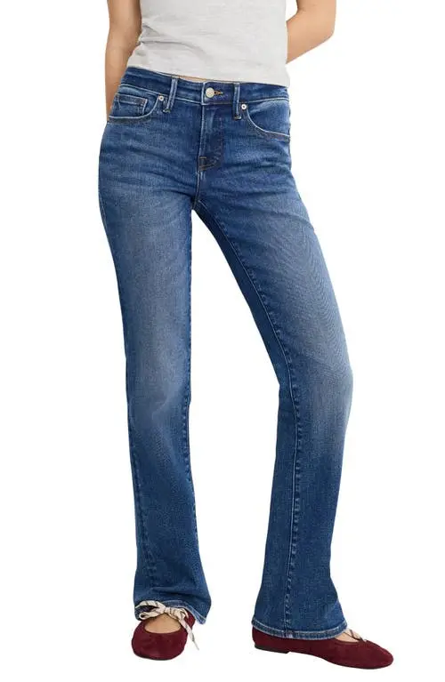 Good American Low Rise Slim Bootcut Jeans