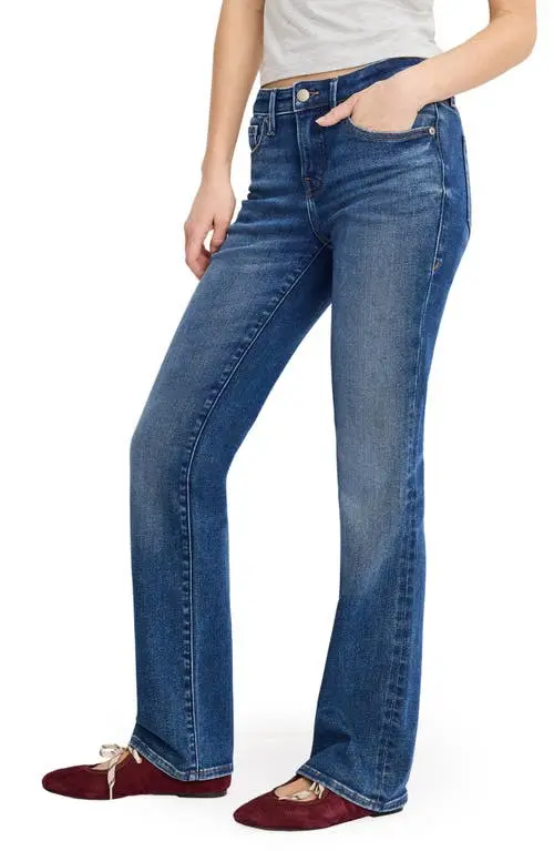 Good American Low Rise Slim Bootcut Jeans