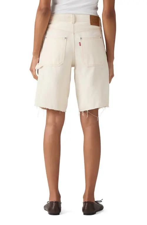 LEVI'S Baggy Dad Raw Hem Utility Denim Shorts