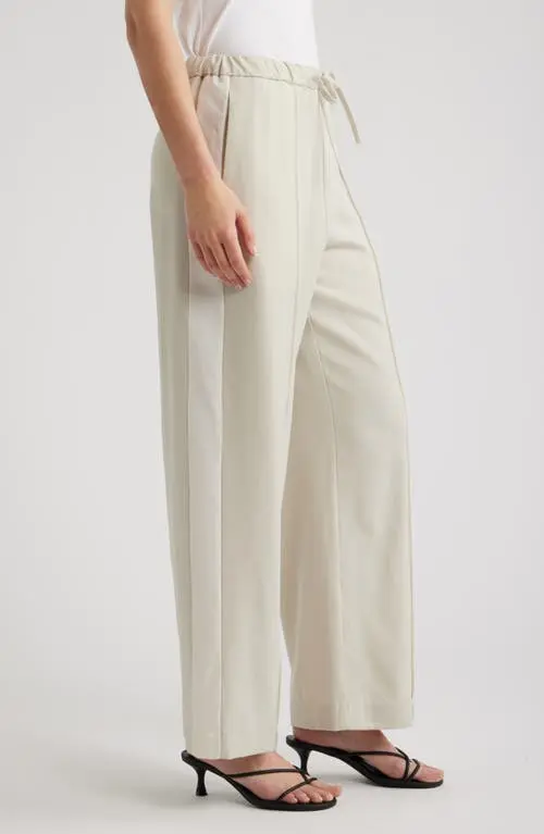 Rag & Bone Siena Side Stripe Wool Pants - Ivory