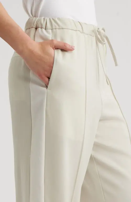 Rag & Bone Siena Side Stripe Wool Pants - Ivory