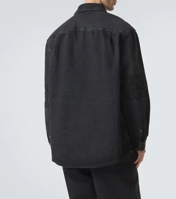 Loewe Anagram Denim Overshirt - Black