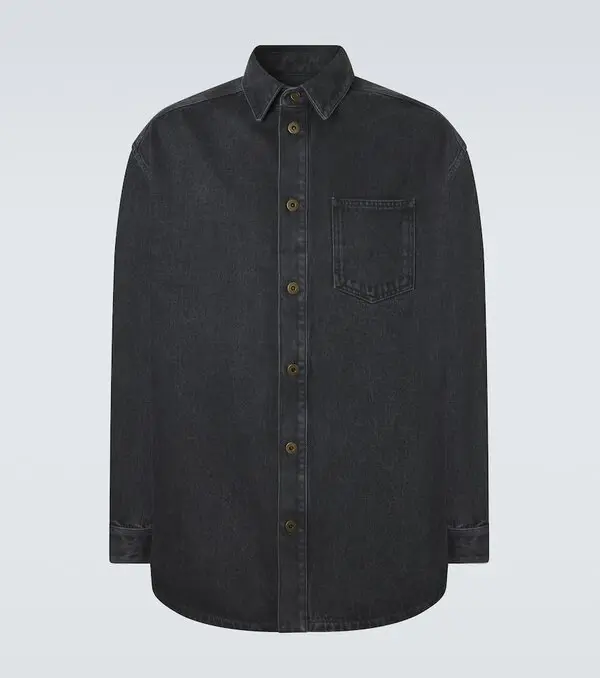 Loewe Anagram Denim Overshirt - Black