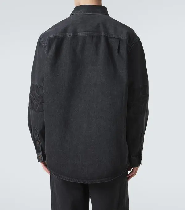 Loewe Anagram Denim Overshirt - Black