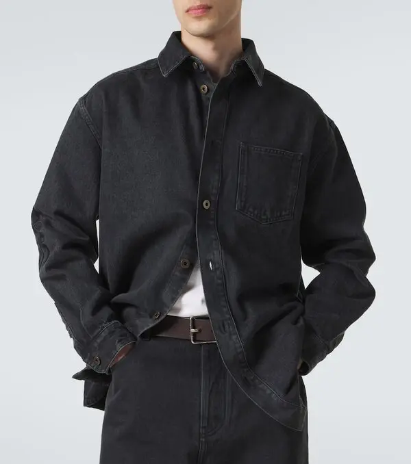 Loewe Anagram Denim Overshirt - Black